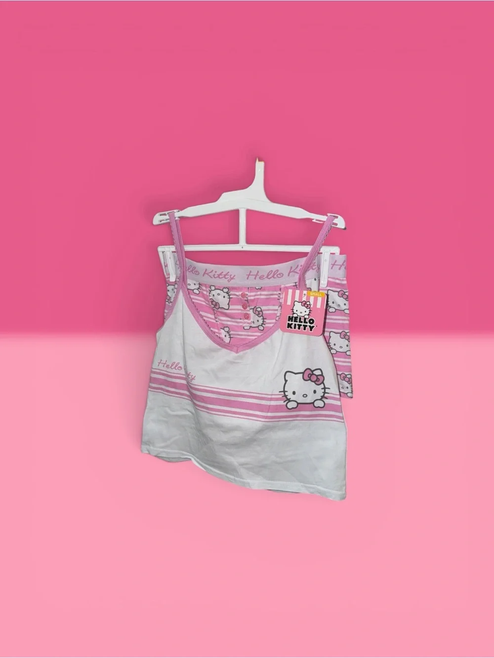 Hello Kitty | Intimates & Sleepwear | Hello Kitty Pink White Girls ...
